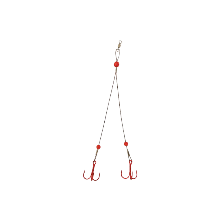 Jerk It Smelt Harness- #1 Red Treble Hook | Jerk It Fishing Co.